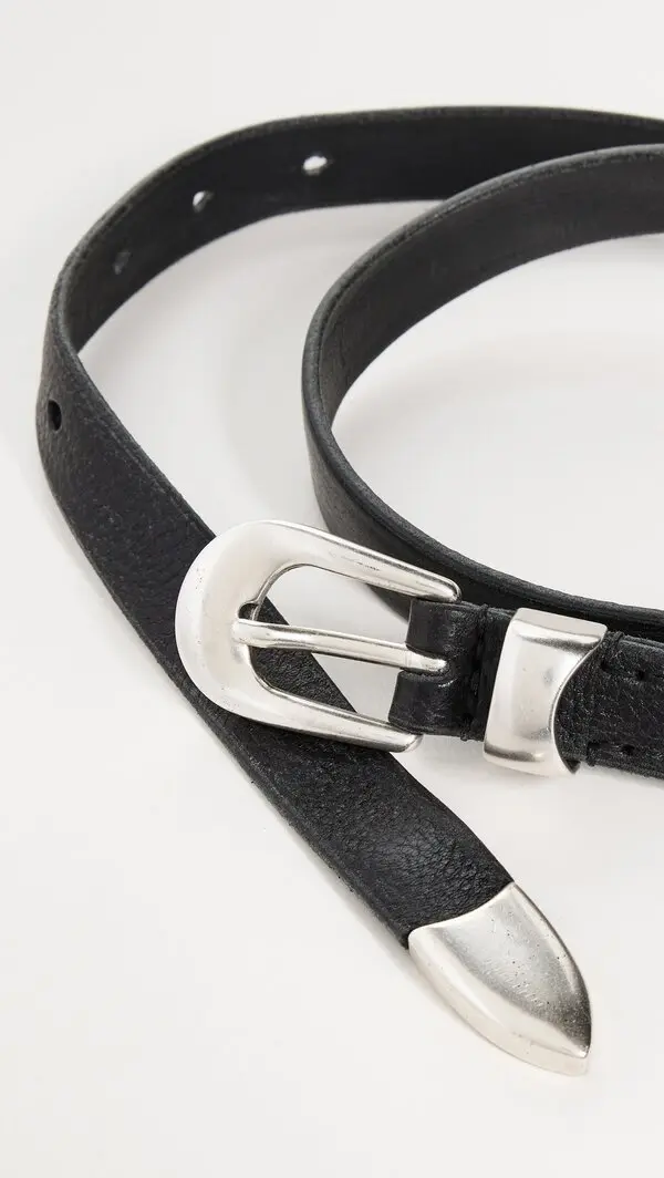 Our Legacy Leather Belt - Black Leather