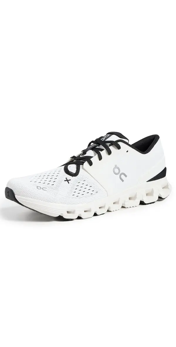 On X 4 Sneakers - Ivory/black