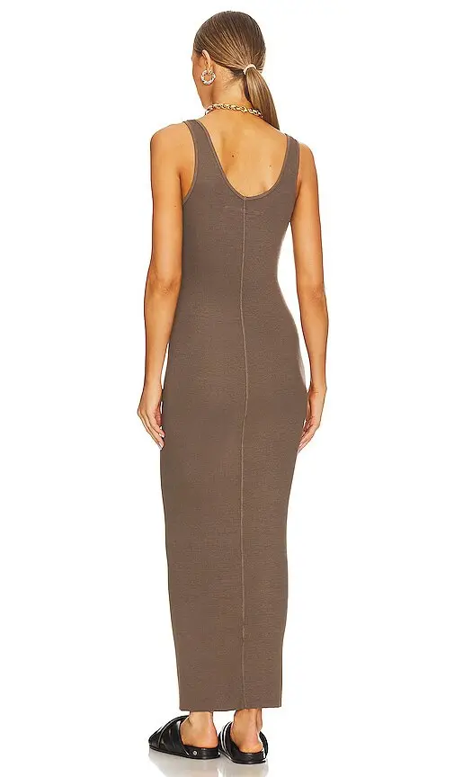 Enza Costa Maxi Tank Dress - Brown
