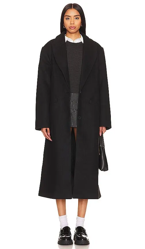 Lioness Olsen Coat Long Sleeve, Collared, Button Front