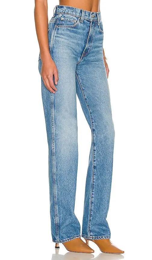 GRLFRND Sara Super High Rise Slim Straight Jeans