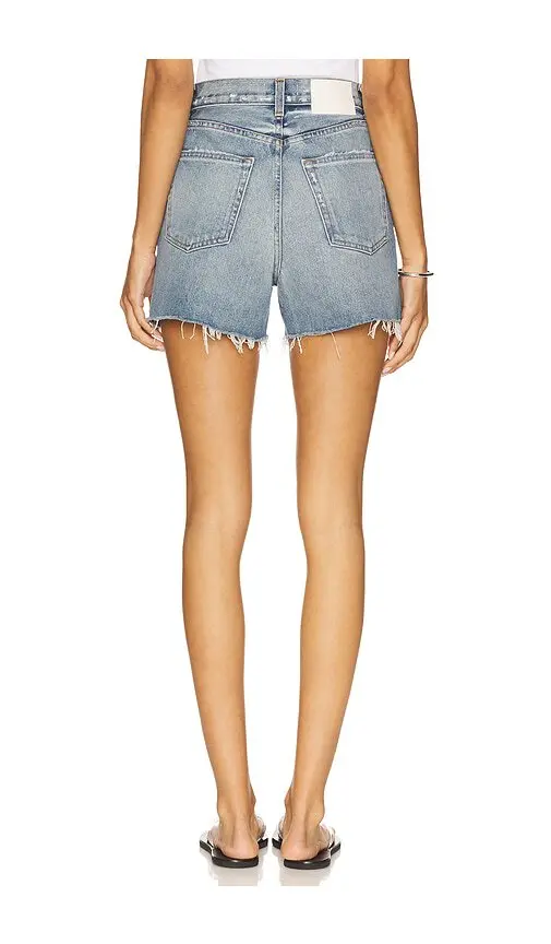 GRLFRND Jules Super High Rise Vintage Denim Short - Blue
