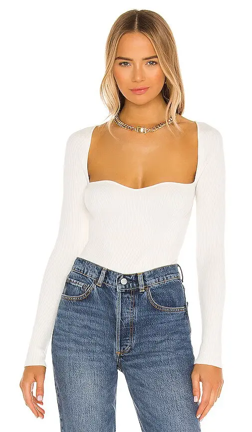 One Grey Day X Revolve Seville Bodysuit - Ivory