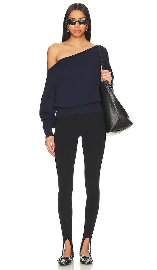 Strut This Crawford One Shoulder Sweatshirt