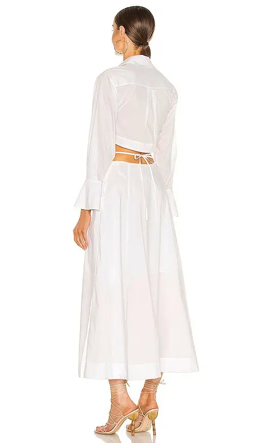 Simkhai Alex Pleated Cut Out Dress