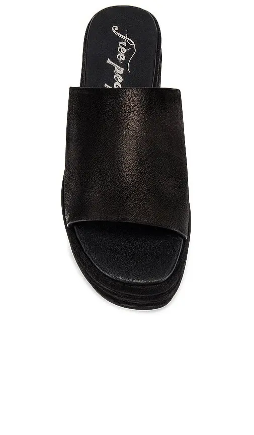 Free People Harbor Platform Sandal - Black