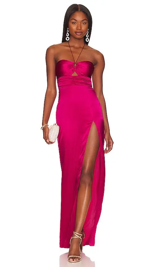 Amanda Uprichard X Revolve Destina Gown - Pink