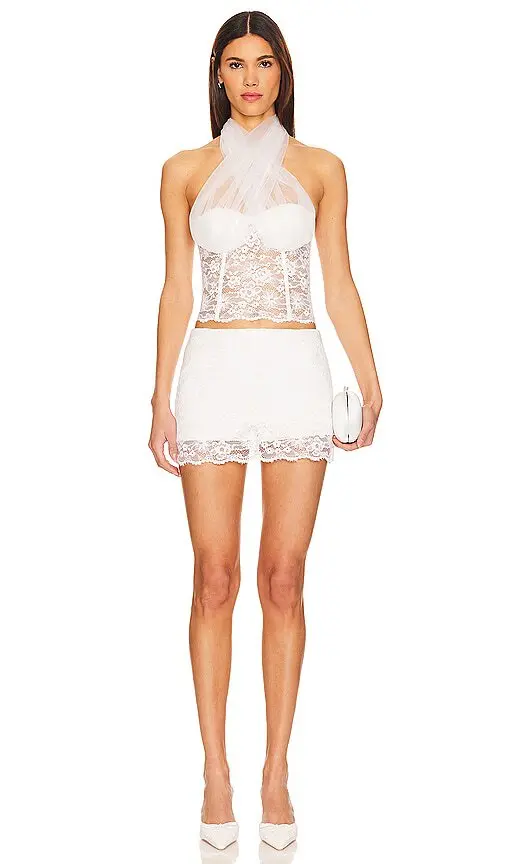 LOVERS AND FRIENDS Elliot Lace Bustier Top