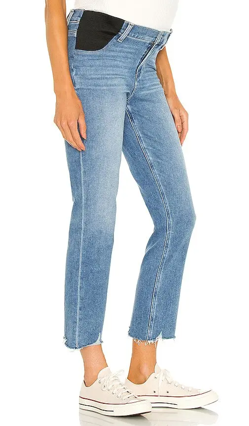 Paige Cindy Maternity Jeans With Elastic Waistband - Denim-medium