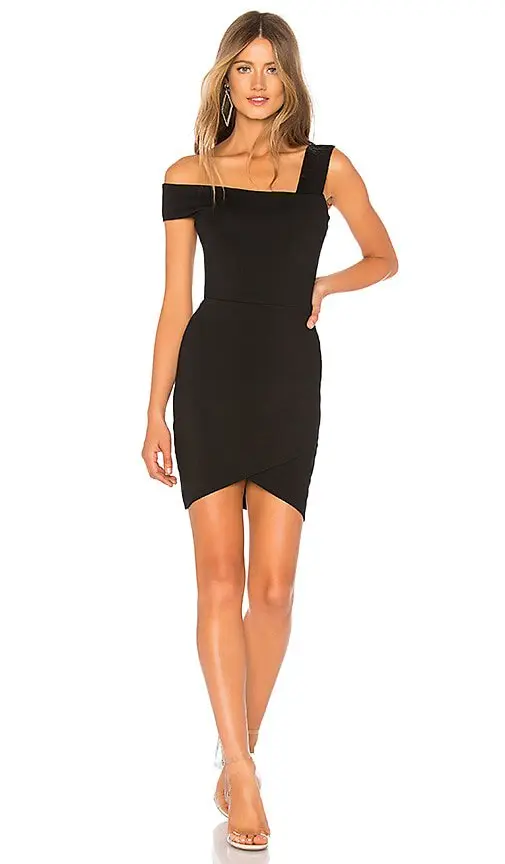 Superdown Asymmetrical Mini Dress