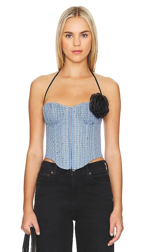 LOVERS AND FRIENDS Domino Bustier Top