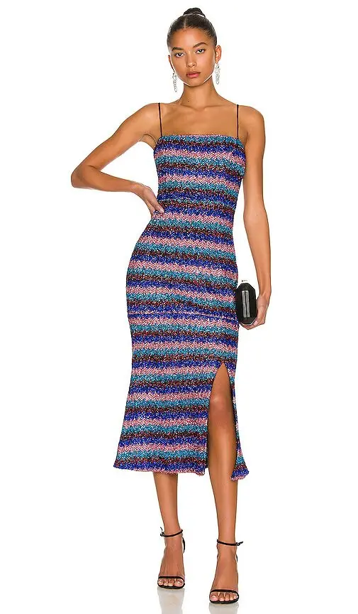 ELLIATT Deserae Bell Hem Midi Dress