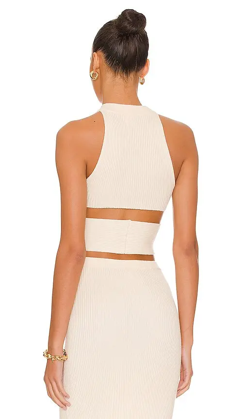 CAMILA COELHO Macadamia Crossover Top - Ivory