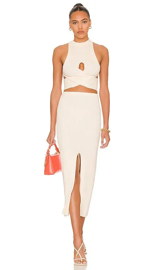 CAMILA COELHO Macadamia Crossover Top - Ivory