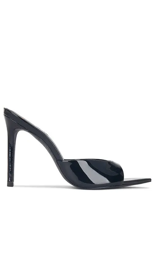 BLACK SUEDE STUDIO Brea Patent Leather Pointed Toe Stiletto Mules - Black