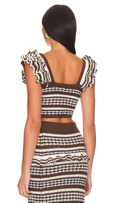 Tularosa Kaely Cropped Knit Top