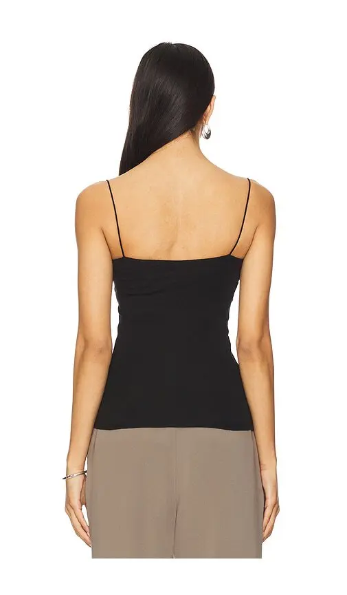 Enza Costa Essential Strappy Tank - Black