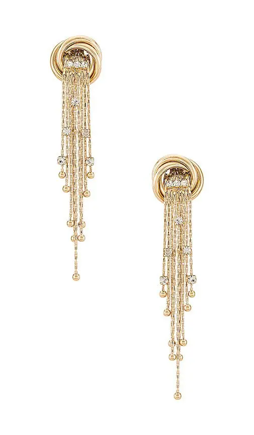 PETIT MOMENTS Echo Dangle Earrings - Metallic Gold
