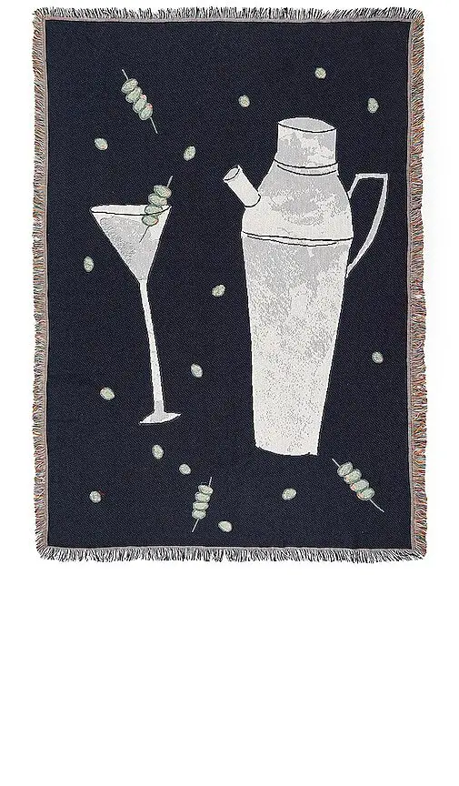 CHEFANIE Martini Blanket - Navy