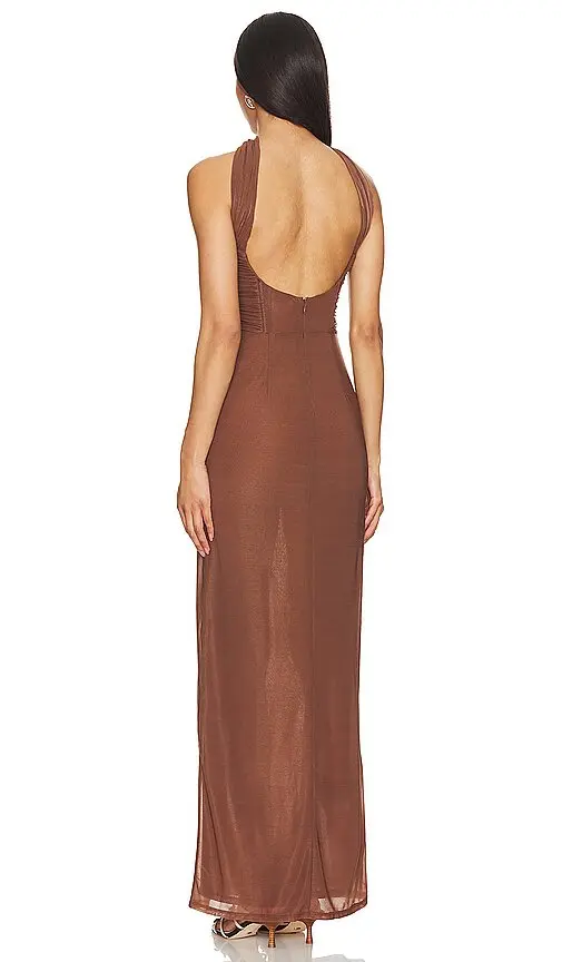 Lpa Vittoria Maxi Dress - Chocolate