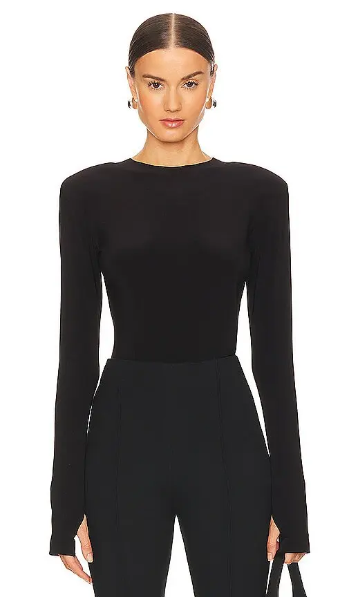 Norma Kamali Shoulder Pad Top