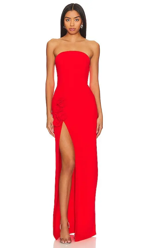 Amanda Uprichard X Revolve Wolfe Gown - Red