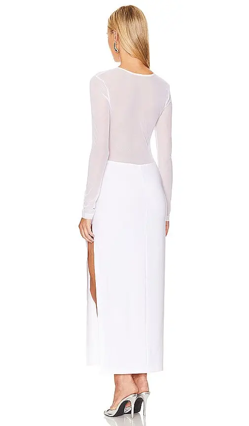 Norma Kamali Dash Dash Side Slit Gown