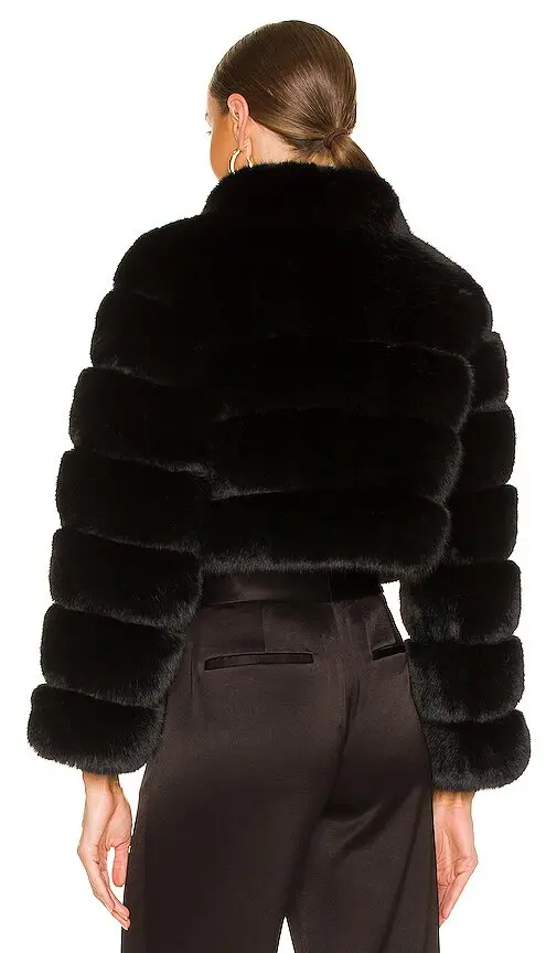 Adrienne Landau Faux Fox Fur Jacket