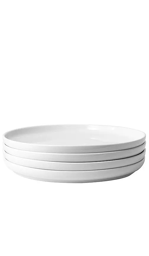 PUBLIC GOODS Ceramic Dinner Plate Set Of 4 - White