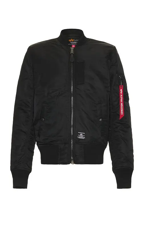 Alpha Industries Ma-1 Regular Fit Flight Bomber Jacket - Black