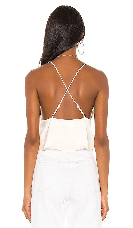 Superdown Satin Tie-front Camisole