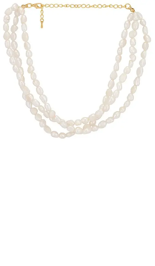 PETIT MOMENTS Bloom Layered Pearl Necklace - Ivory