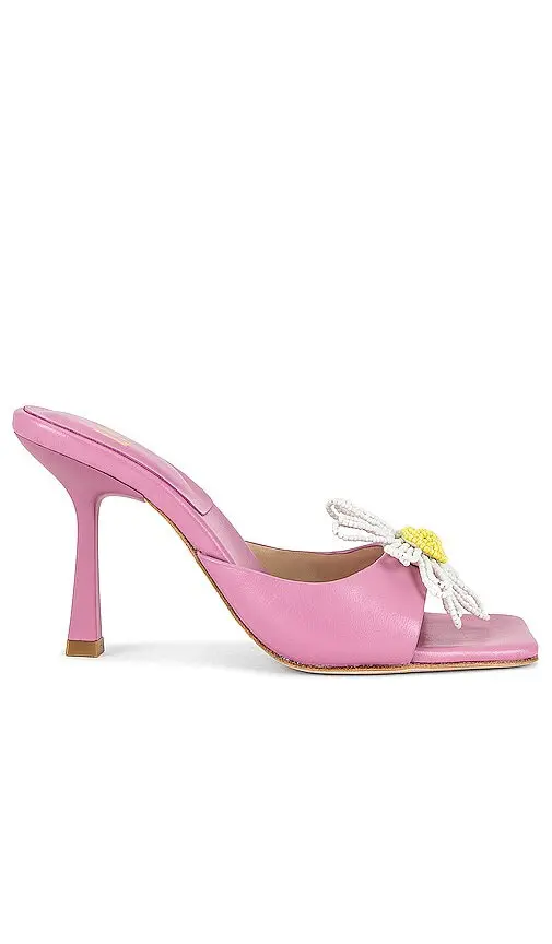 Lpa Embellished Square Toe High Heel Mules