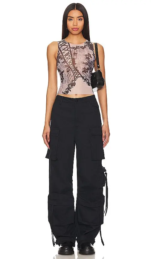 Steve Madden Duo Cargo Pant - Black