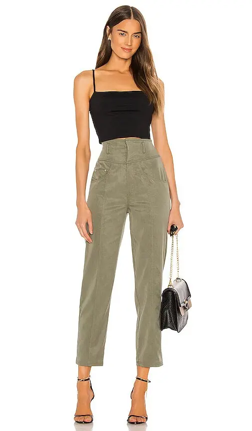 Susana Monaco Thin Strap Crop Tank - Black