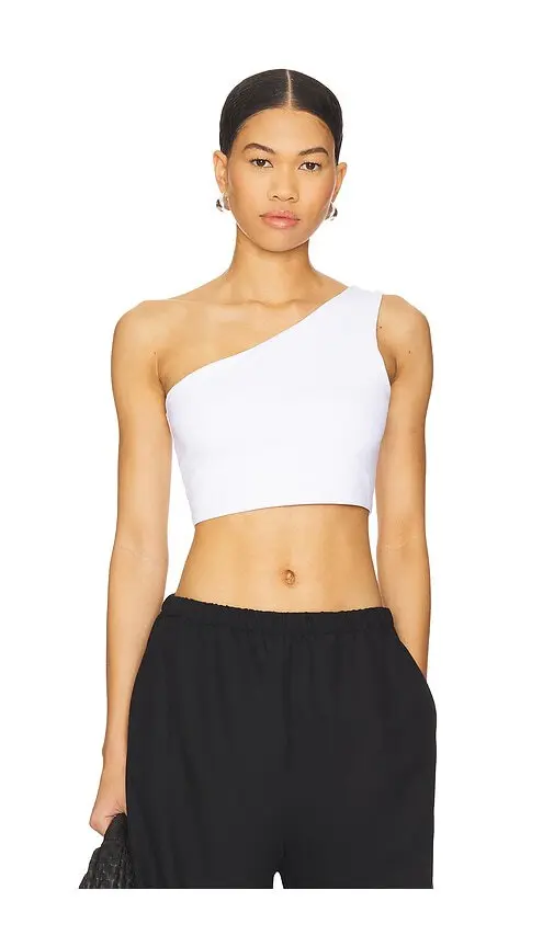 Susana Monaco One Shoulder Crop Top