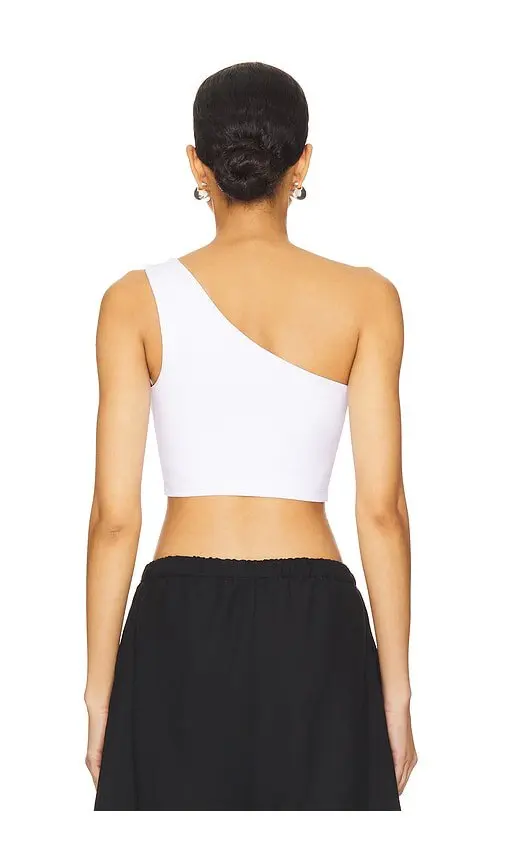 Susana Monaco One Shoulder Crop Top