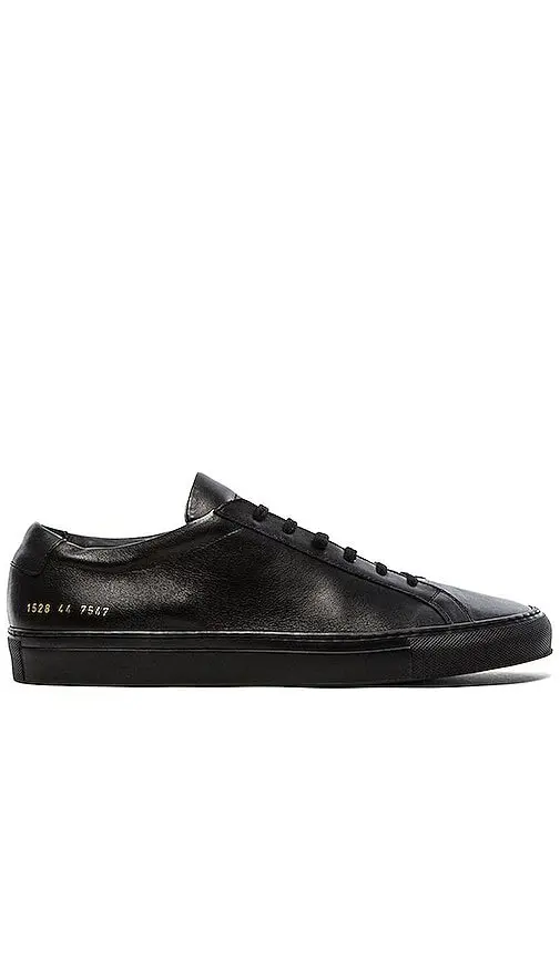COMMON PROJECTS Article 1528 Original Leather Achilles Low - Black