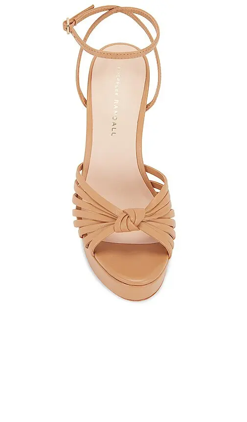LOEFFLER RANDALL Rivka Leather Knot Platform Sandal