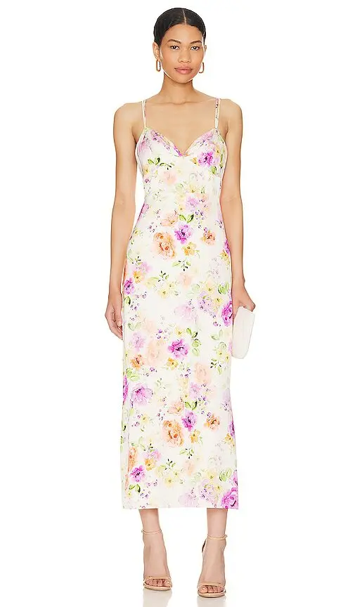 FAVORITE DAUGHTER Rosemary Floral Midi Dress
