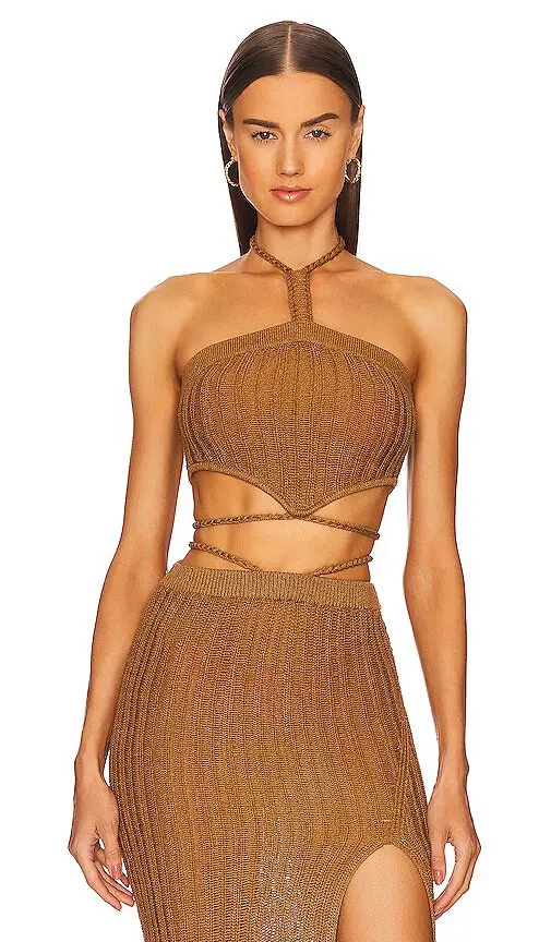 MICHAEL COSTELLO X Revolve Sylvan Knit Halter Top