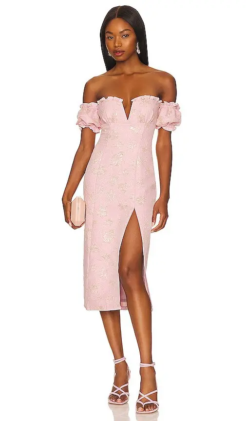 Majorelle Solandia Midi Dress - Pink