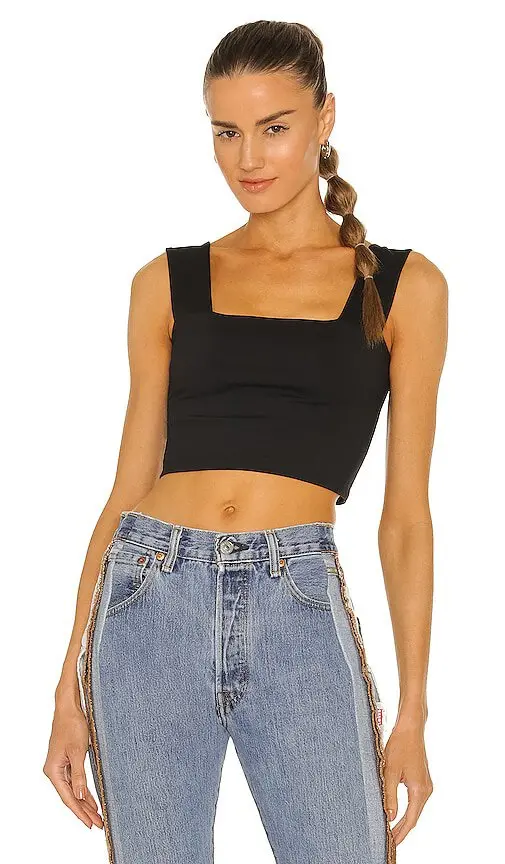 Susana Monaco Wide Strap Crop Top
