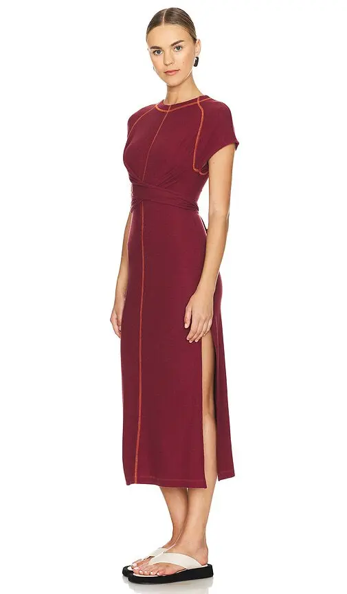 Free People Ribbed Jersey Midi Dress