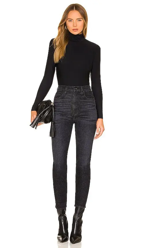 Commando Butter Long Sleeve Cropped Turtleneck