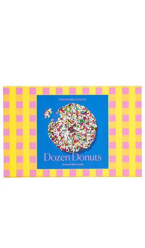 PIECEWORK Dozen Donuts 540 Piece Puzzle - Yellow