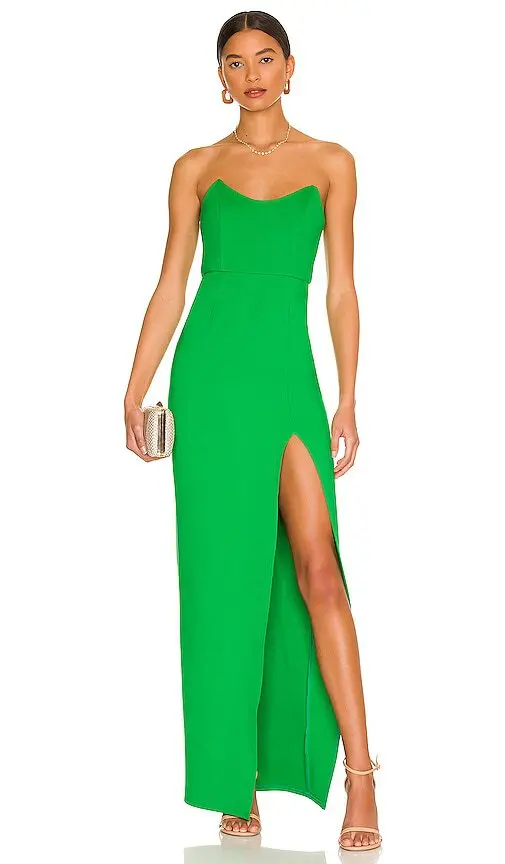 Superdown Strapless Maxi Dress