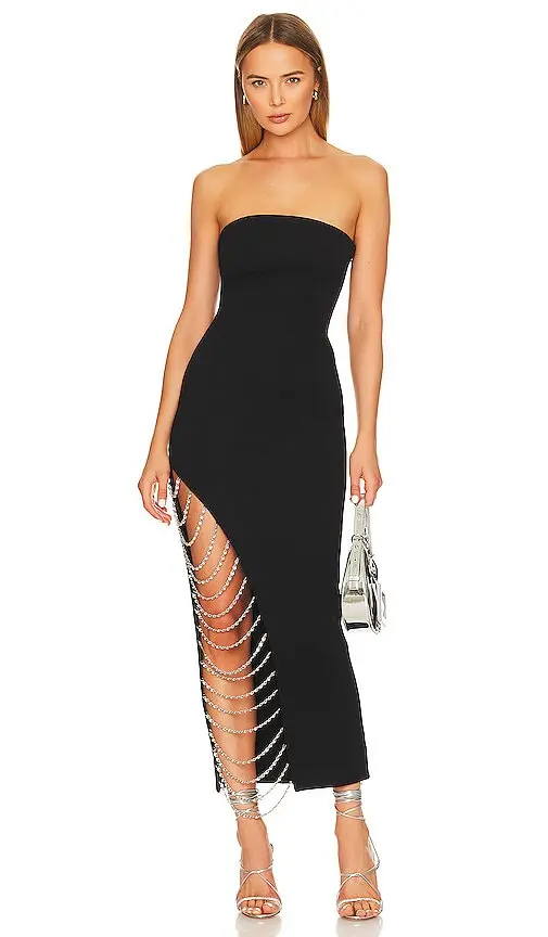 Nbd Dana Midi Dress - Black