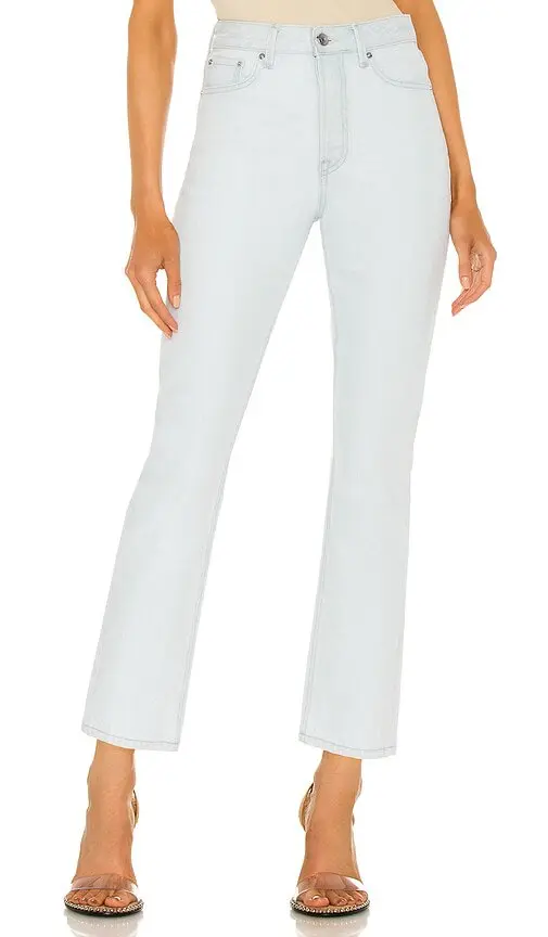 GRLFRND Karolina High-rise Straight Crop Jeans