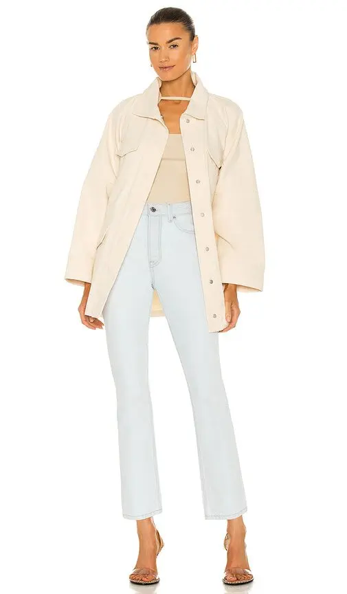 GRLFRND Karolina High-rise Straight Crop Jeans